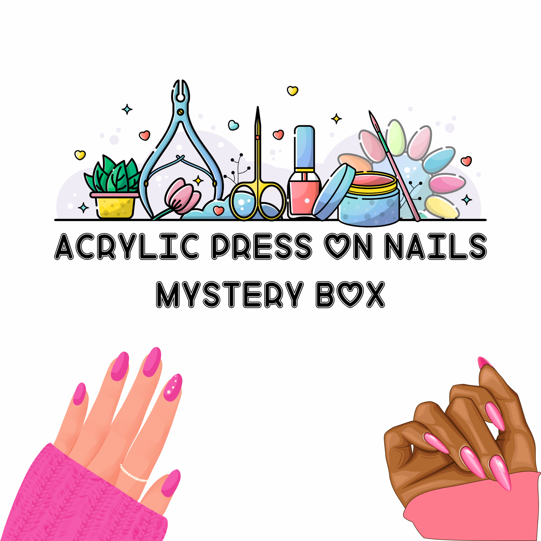 Acrylic press on nails Mystery box – NailsByCarmenG